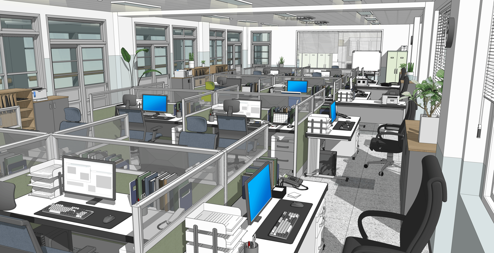 School Background Complete Edition [Teacher's Office & Principal's Office]