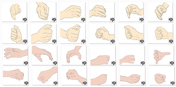 200 Hand Pose Collection