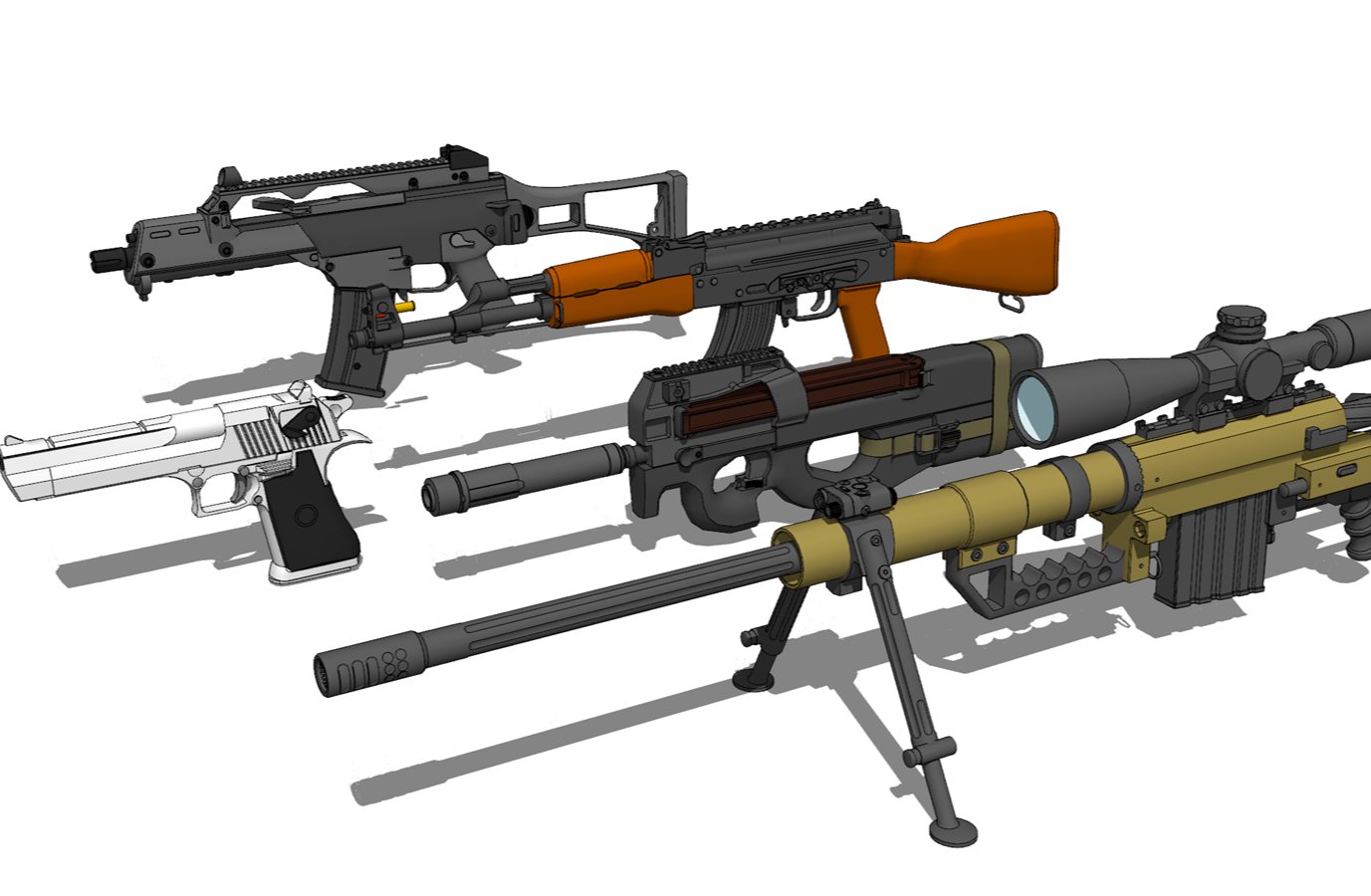 Modern Gun Set Part 2