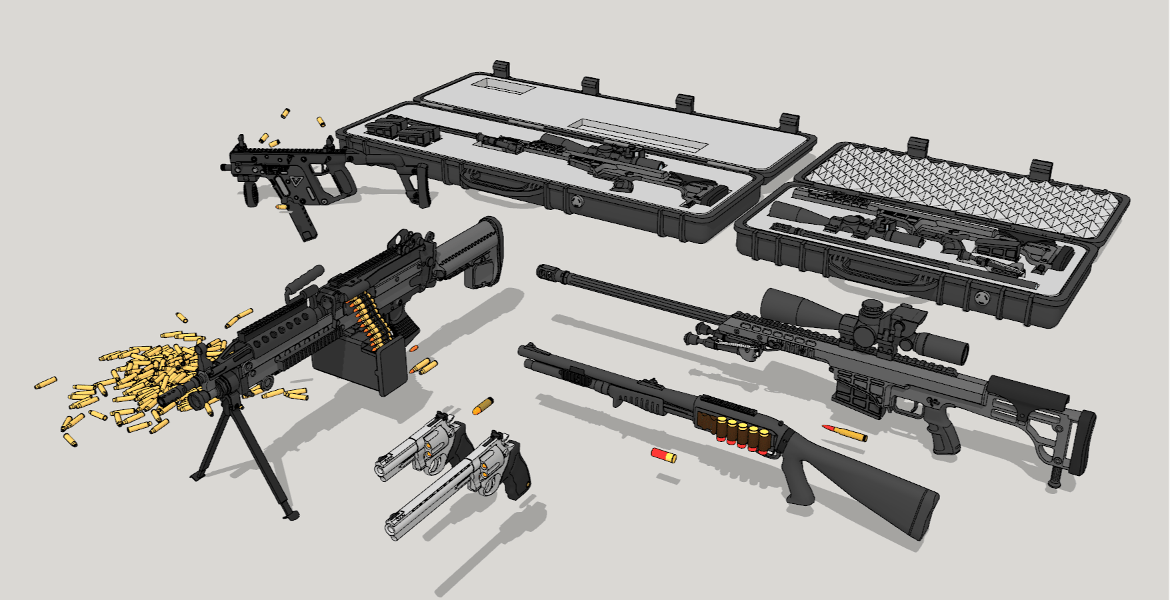 Modern Guns Set Part 1