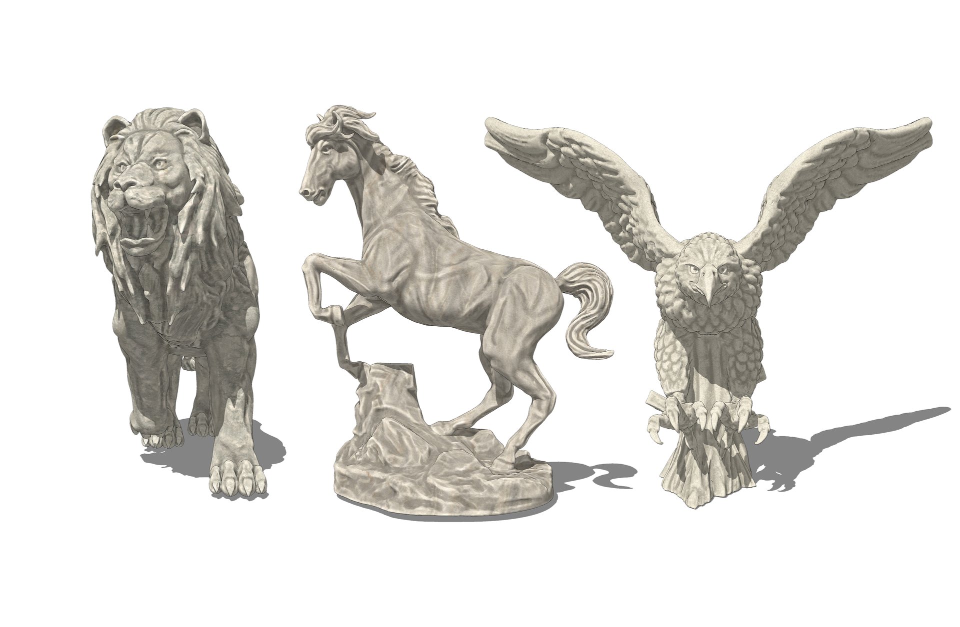 Statue - 3 animal collection