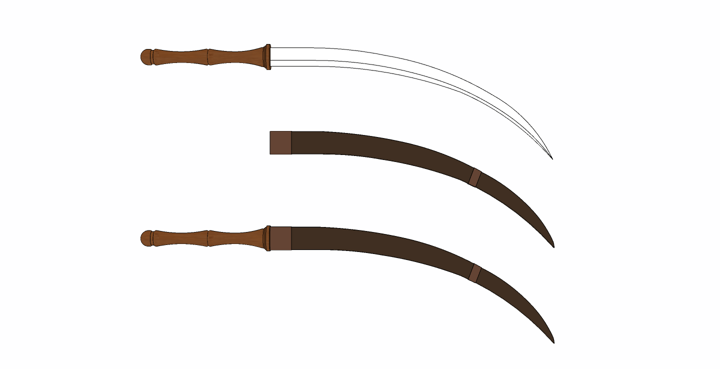 3D Weapon - Falx (Ancient Roman Sword, Knife)