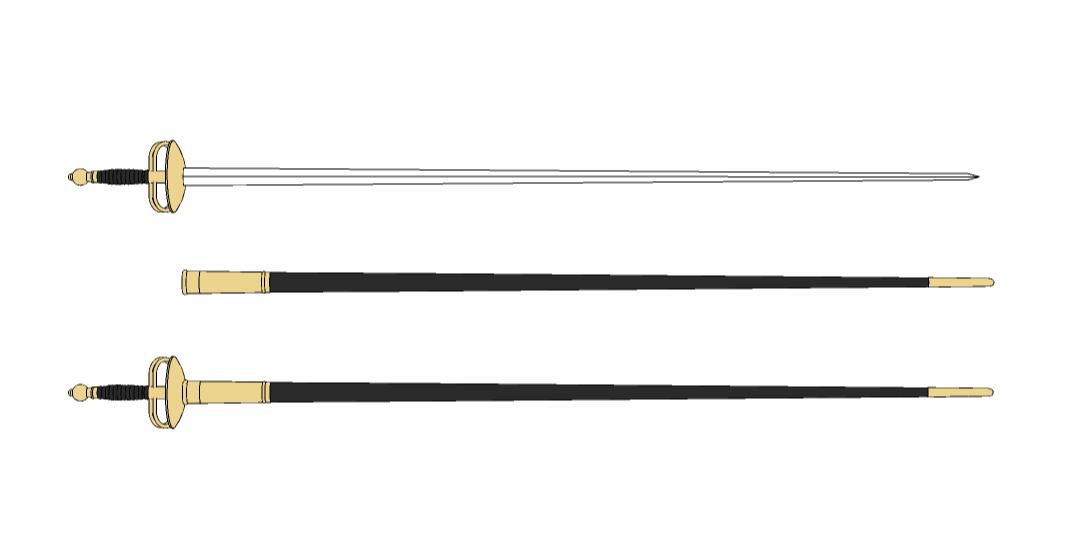3D Weapons - Epee (Western European Sword, Knife)