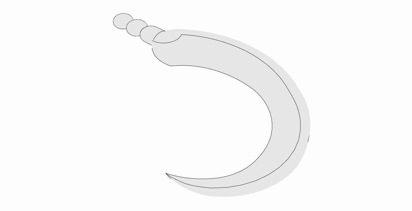 3D Weapons - Harpe (Greek Sword, Knife)