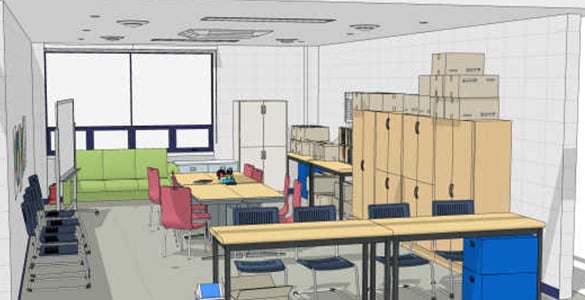 a university club room