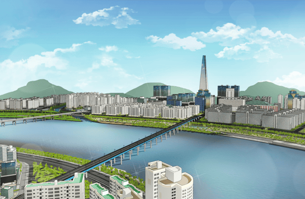 A view of the Han River.