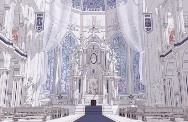 Fantasy Temple Interior (Chapel)