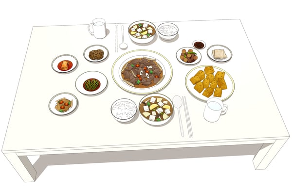 70 Types of 3D Food Set