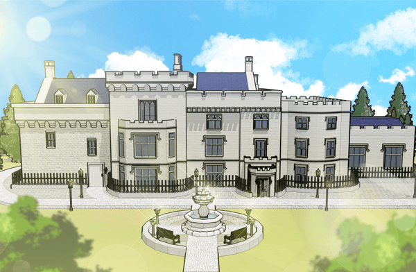 an extra aristocratic's mansion