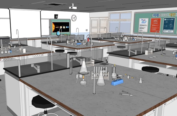 School Background - Science Room