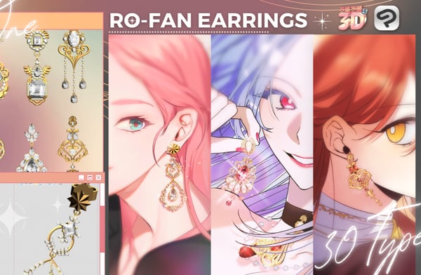 All-in-one Set: 30 Types of Dangling 3D Romantic Fantasy Earrings