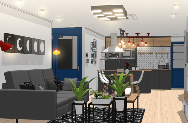 Three Rooms Apartments and Studio Apartment