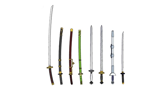 10 Swords Set