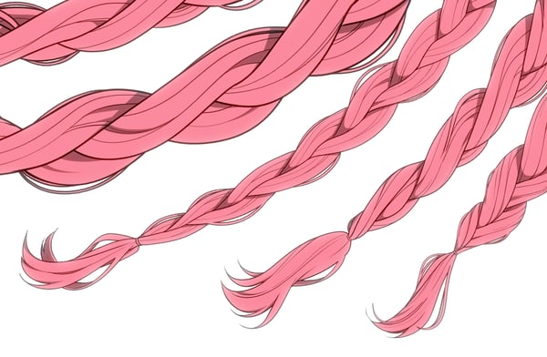 6 types set of Braid hair