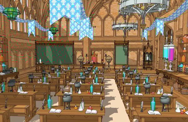 Medieval School - Alchemy Classroom