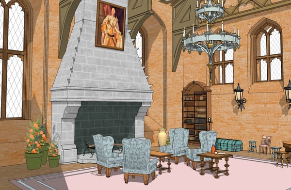 Medieval School - Dormitory (lounge)