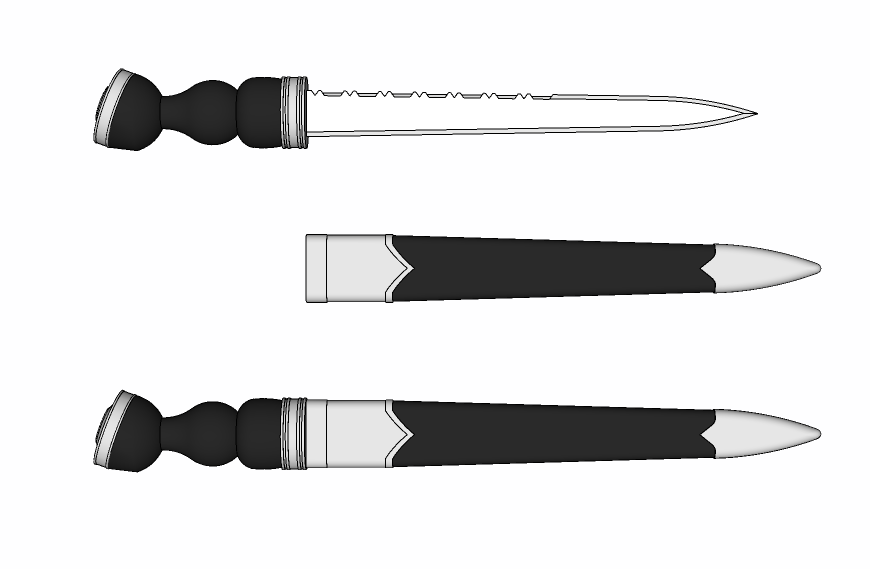 3D Weapon - Dirk (British Dagger)
