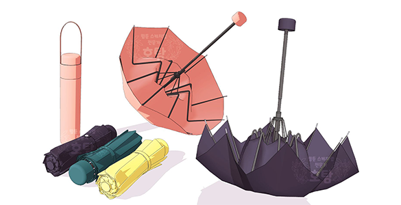 Triple Folding Umbrella