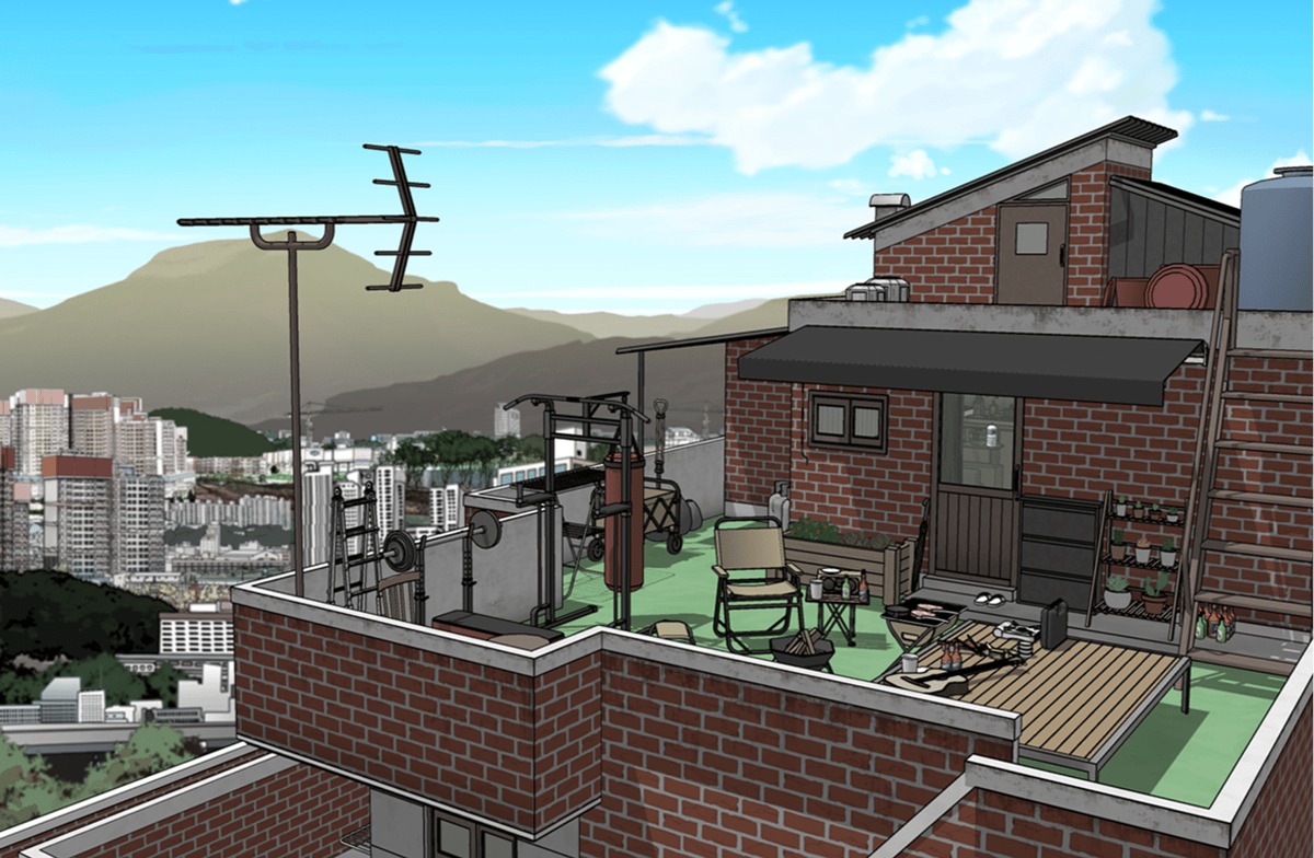 15 Interior Models - Rooftop House