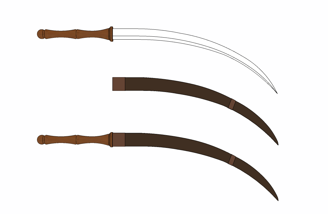3D Weapon - Falx (Ancient Roman Sword, Knife)