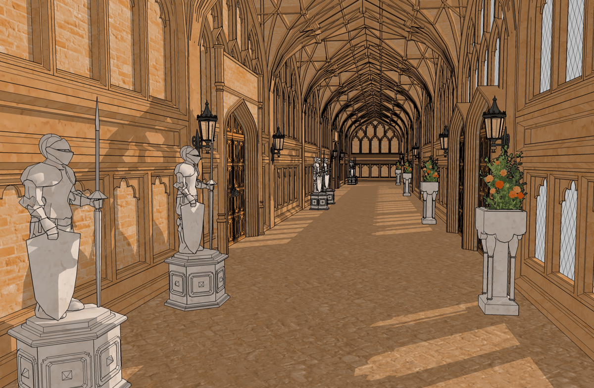 Medieval School - Classroom Hallway