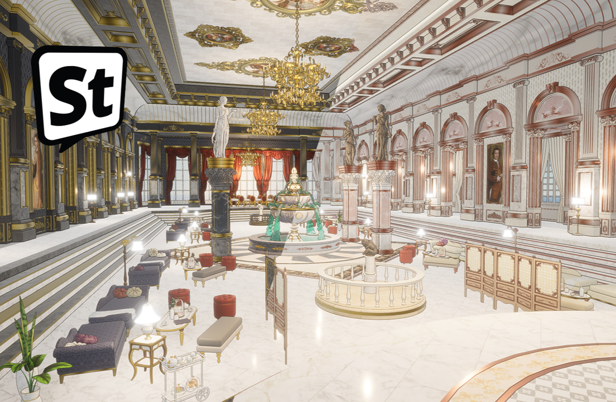 [Snaptoon+Sketchup] Roban Black and White Royal Lobby (2023.01.04 Update)