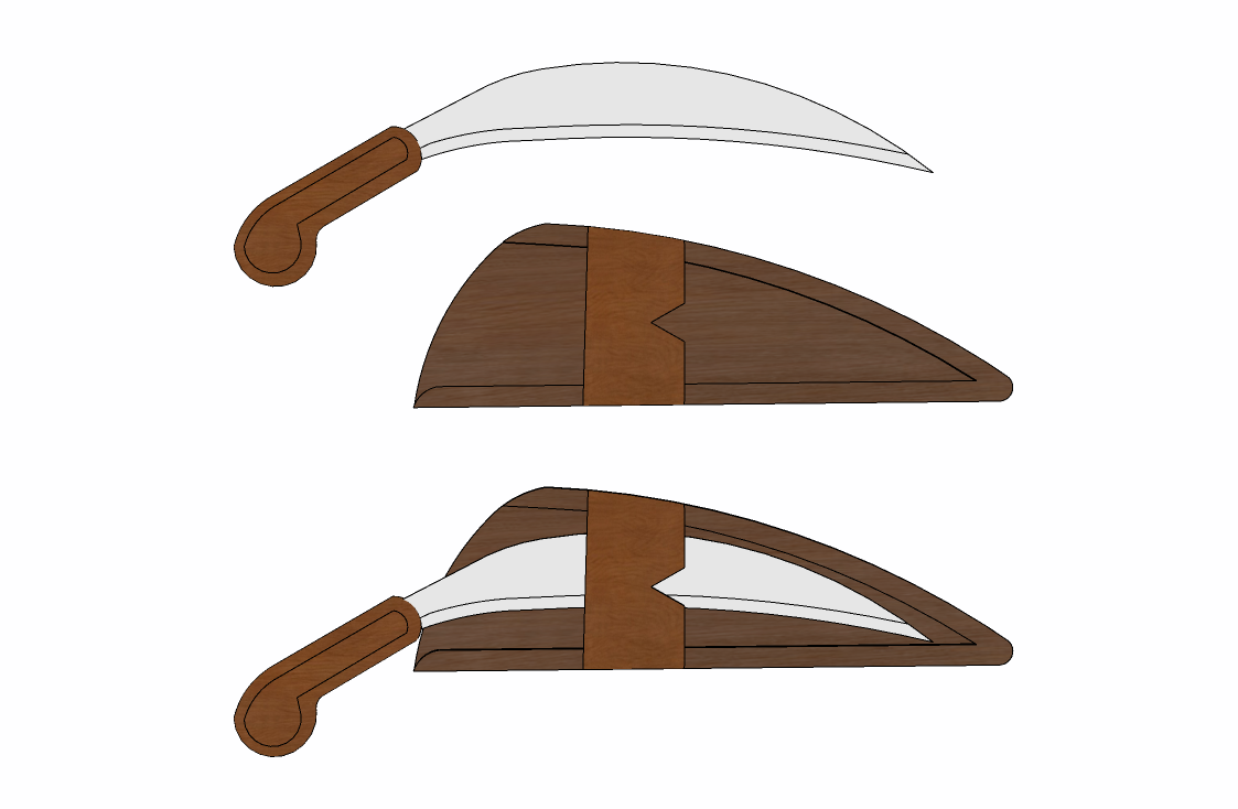 3D Weapon - Tuba (Southeast Asian Dagger)