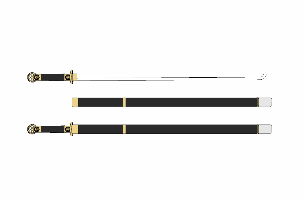 3D Weapon - Hwandudaedo (Korean Sword, Knife)