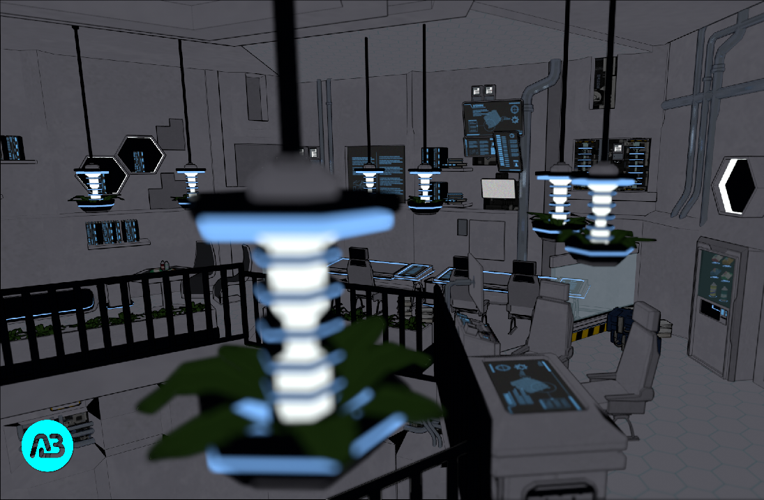 [.blend] SF Dystopia Hidden Underground Laboratory