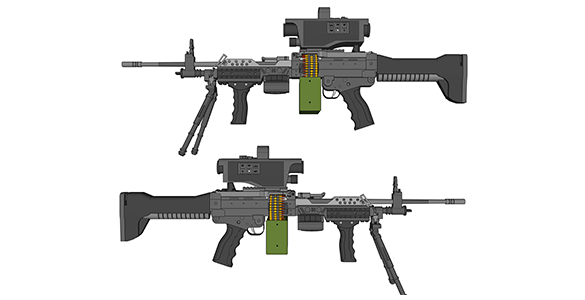 한국 국군 총기 *15기관총