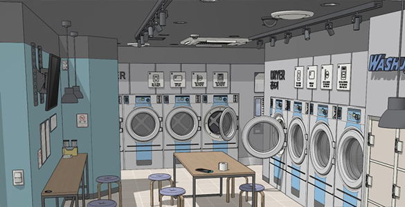University Private Laundry Room