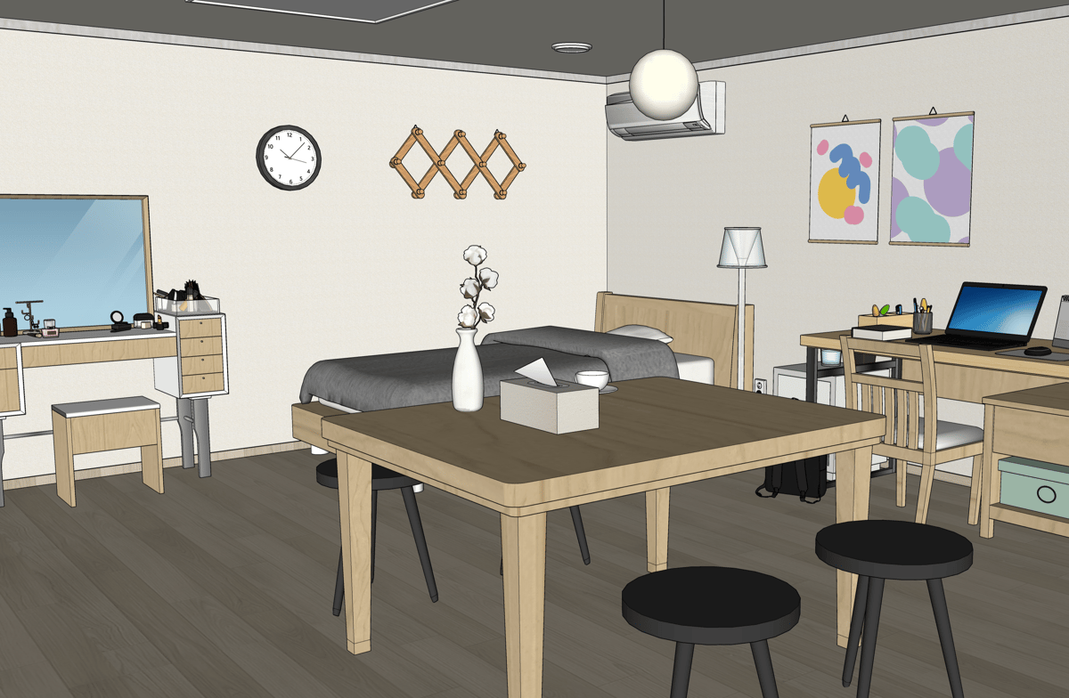 One Room Studio Apartment