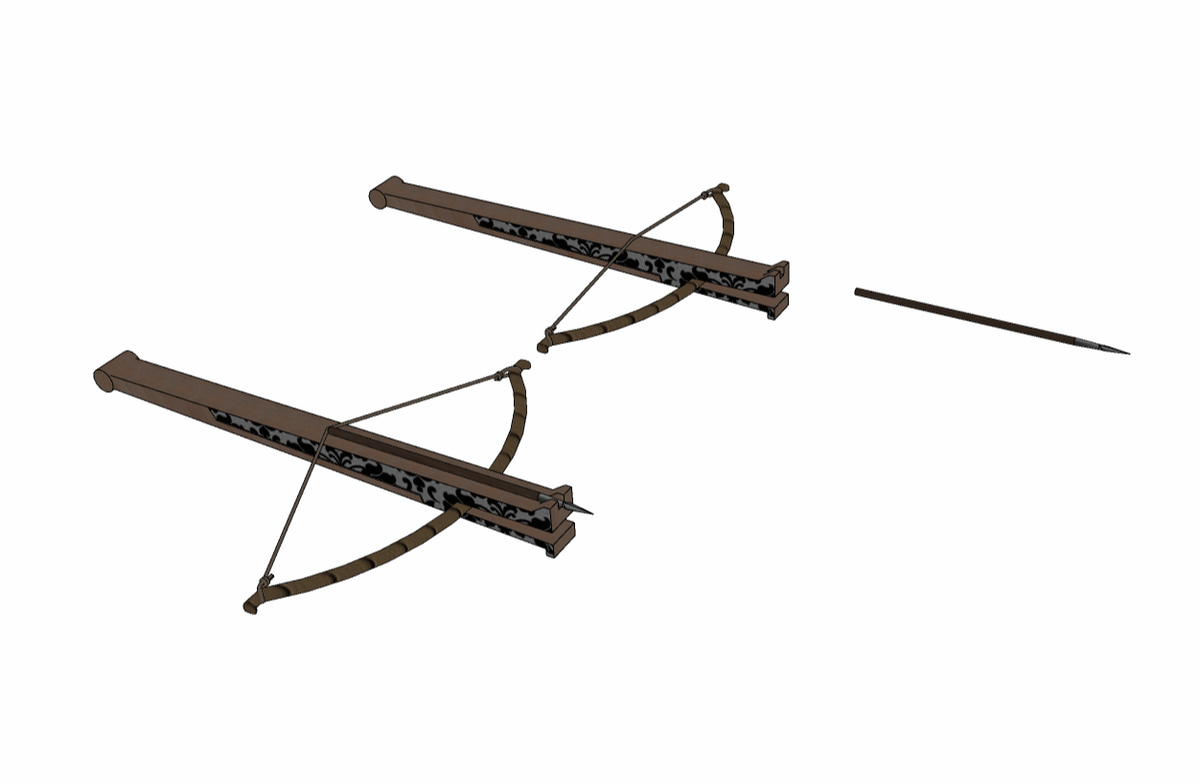 3D Weapon - Aqqar (Medium Near East Injection Weapon, Bow, Arrow)